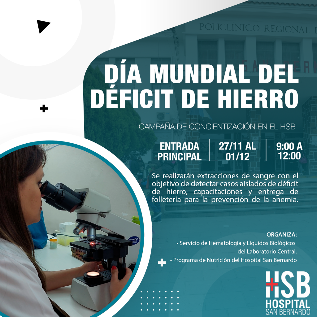 Déficit de hierro: Campaña de concientización en el HSB | Hospital San ...